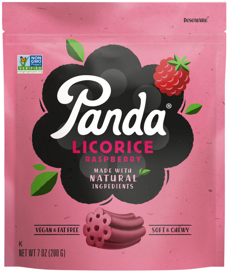 Natural Raspberry Licorice 200g | Panda™ Licorice