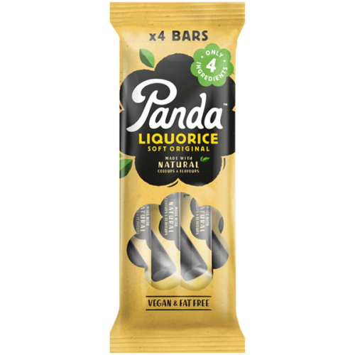 Natural Liquorice Bars 4x32g | Panda™ Licorice